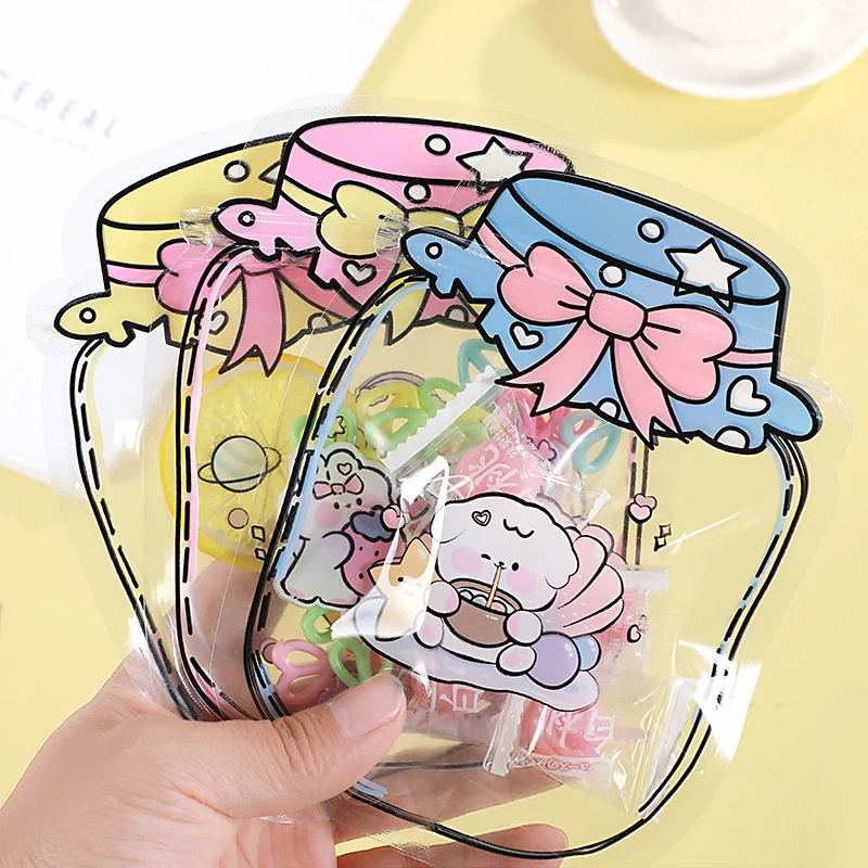 20Pcs/60Pcs Cartoon Printed Snack Cookie Storage Bag Self Sealing ...