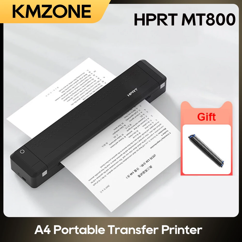 304DPI-HPRT-MT800-Portable-Mini-A4-Printer-Normal-A40-Paper-Bluetooth ...