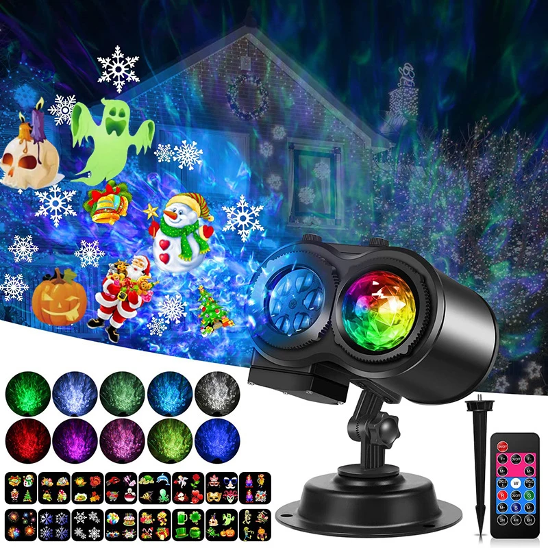 Multi-pattern-Halloween-Christmas-Laser-Projector-Outdoor-Snowflake ...
