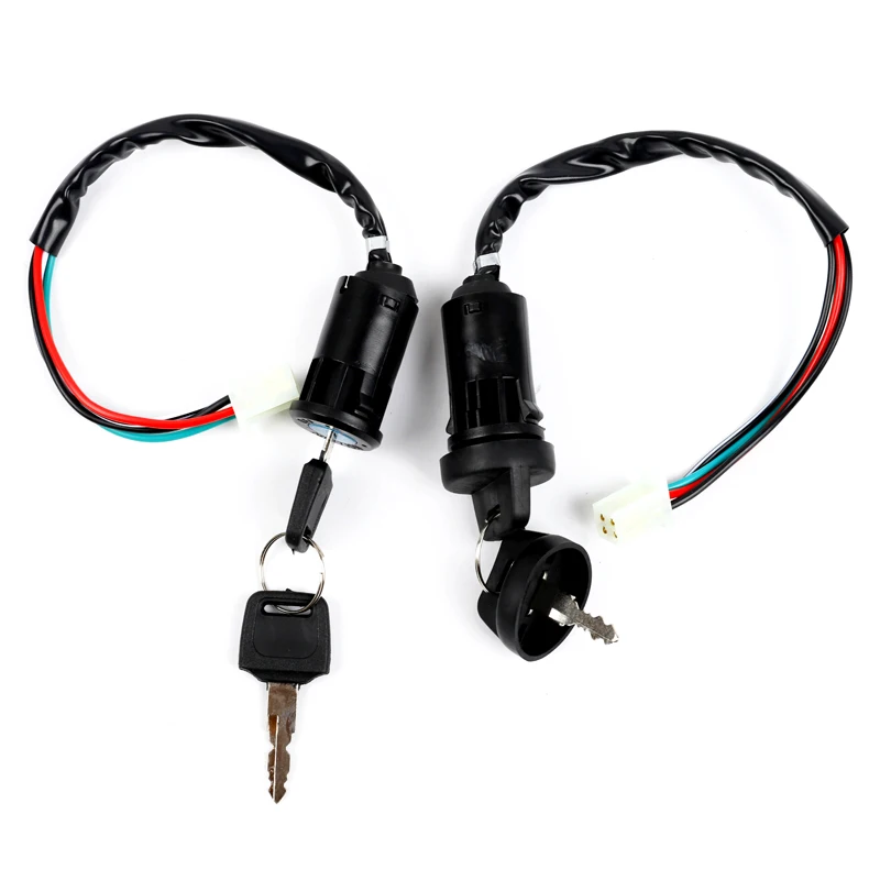 Universal Motorcycle Motorbike Ignition Switch Key with Wire for ATV ...