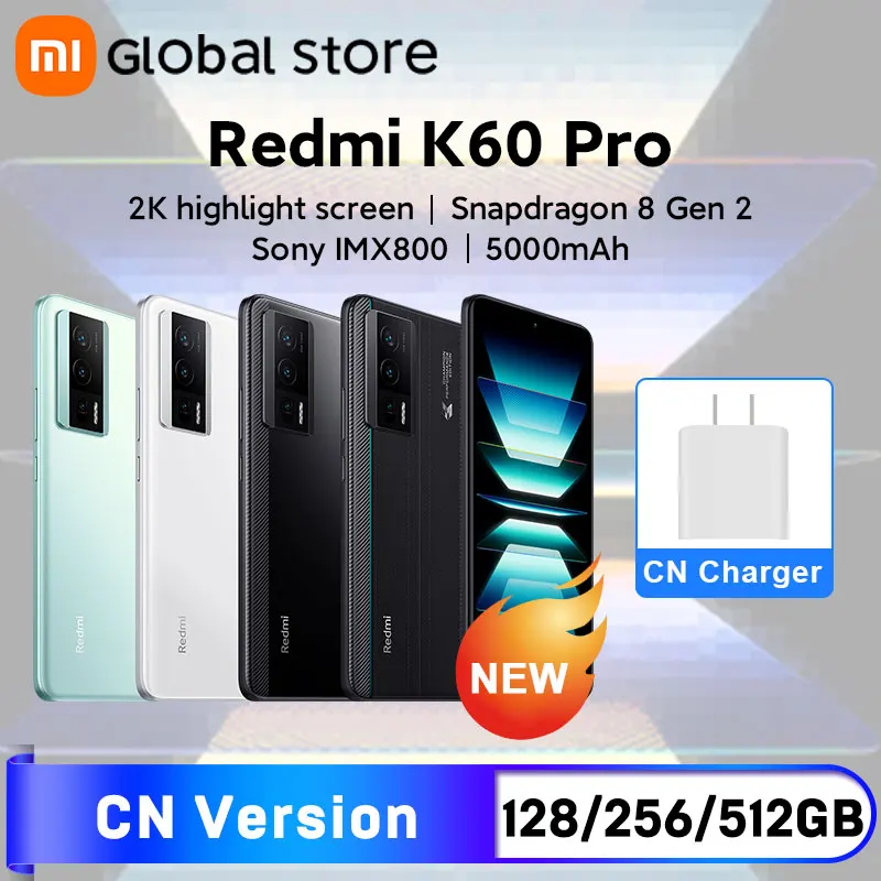 Xiaomi Redmi K60 Pro 5G Smartphone Snapdragon 8 Gen 2 120W HyperCharger ...