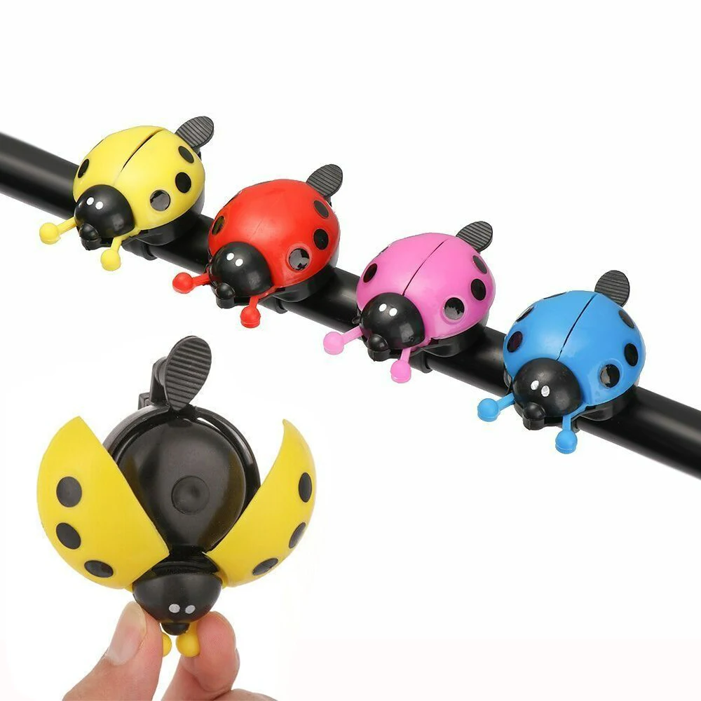 1Pc-Bike-Handlebar-Alarm-Ring-Lovely-Ladybug-Plastic-Bicycle-Bell ...