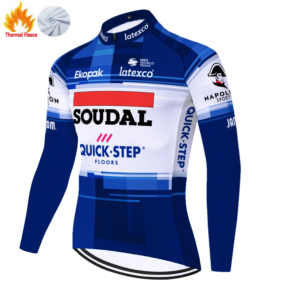 2022 Tenue Cycliste Homme Quick Step Team Long Sleeve Cycling Jersey ...
