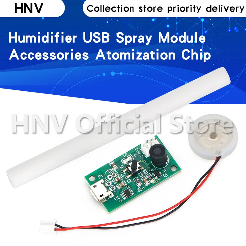 USB Mini Humidifier DIY Kits Mist Maker and Driver Circuit Board Fogger ...