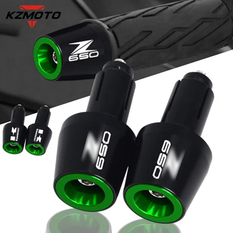 Motorcycle Cnc Handlebar Grips Handle Bar Ends Cover For Kawasaki Z650 ...