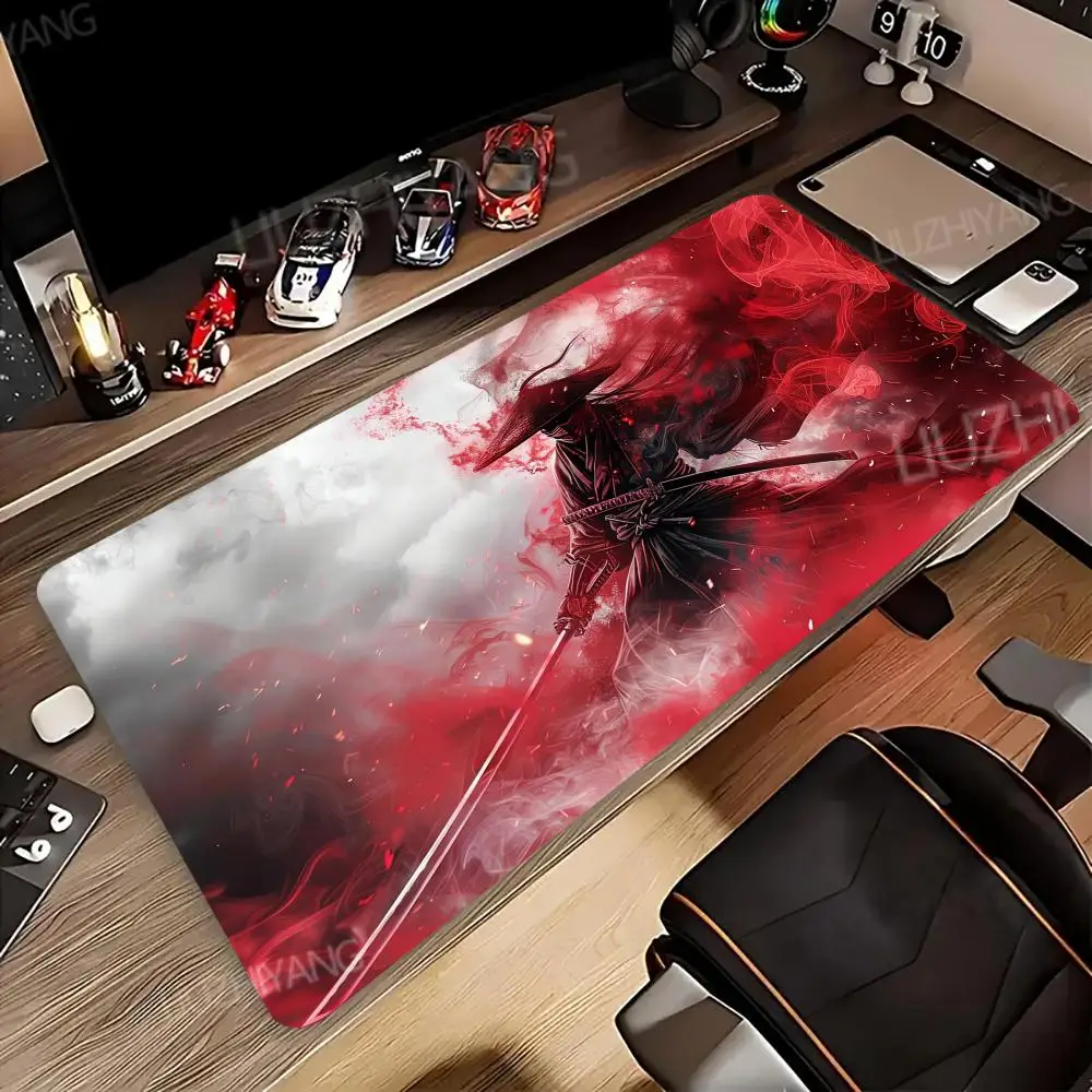 Sword-holding warrior Mouse Pad Gamer Mouse Pads Laptop Keyboard ...