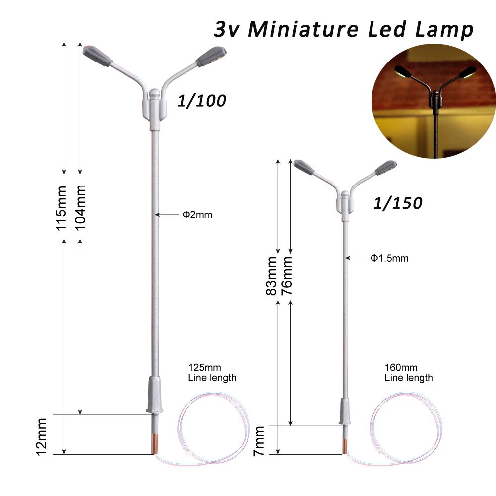 1pc-1-100-1-75-Miniature-Led-Lamp-Model-3V-Metal-Light-Diy-Toys-Railway ...