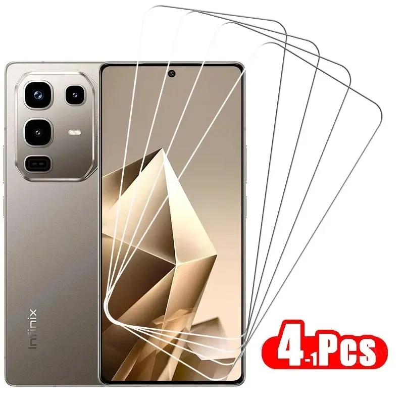 4Pcs Clear Screen Protector For Infinix Note 50S 50X 50 Pro + Tempered ...