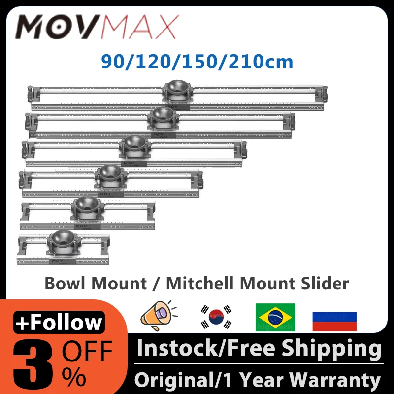 Vaxis-MOVMAX-210CM-Slider-dengan-100Mm-Bowl-atau-150Mm-Bowl-atau ...