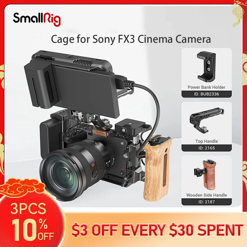 Camera Cage Rig Kit | Full Cage Smallrig | Cinema Camera | Sony Fx3 ...