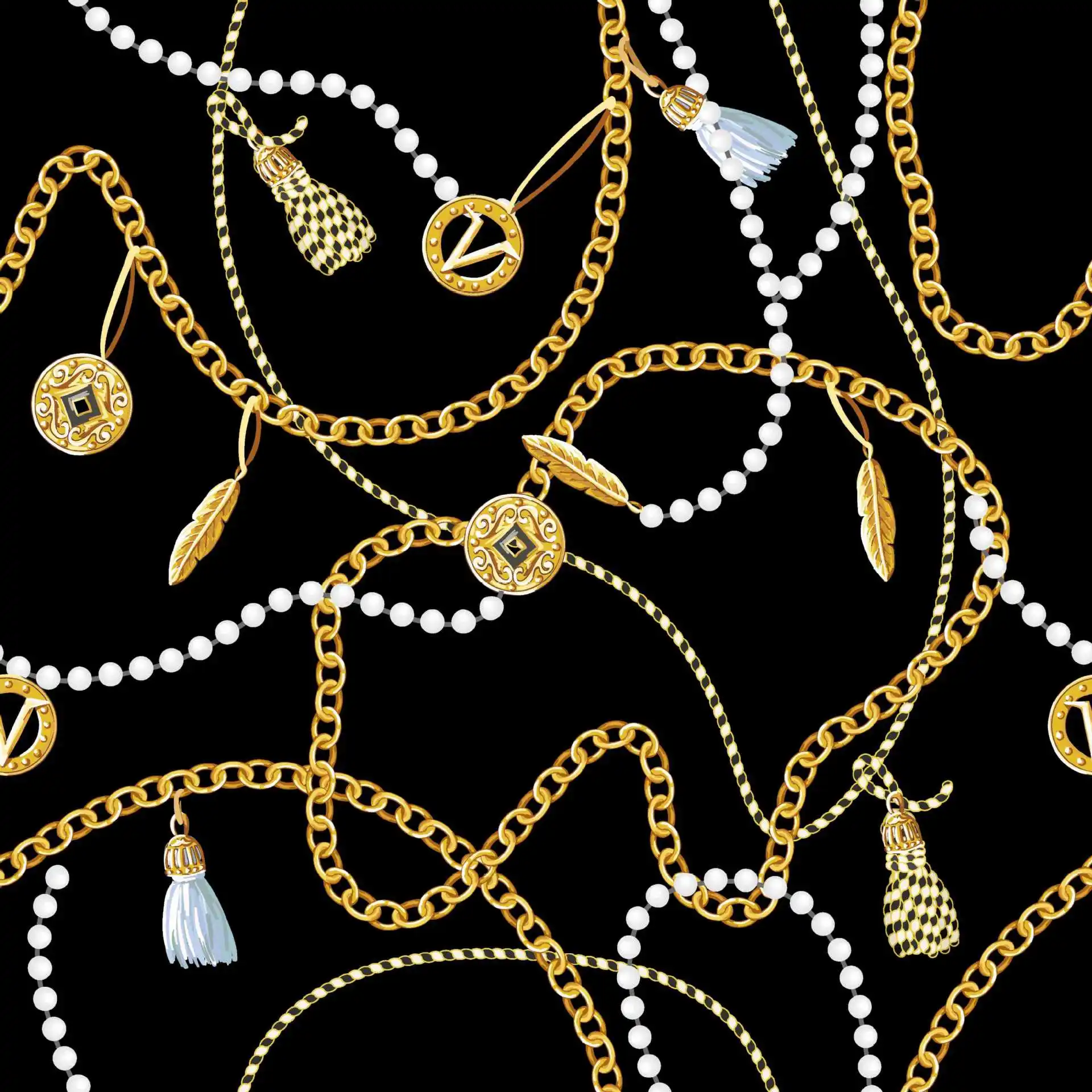 Versace Chain Print Wallpaper