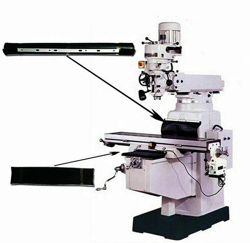 CNC-Milling-Machine-Part-Accordion-Type-Retractable-Way-Cover-Front ...