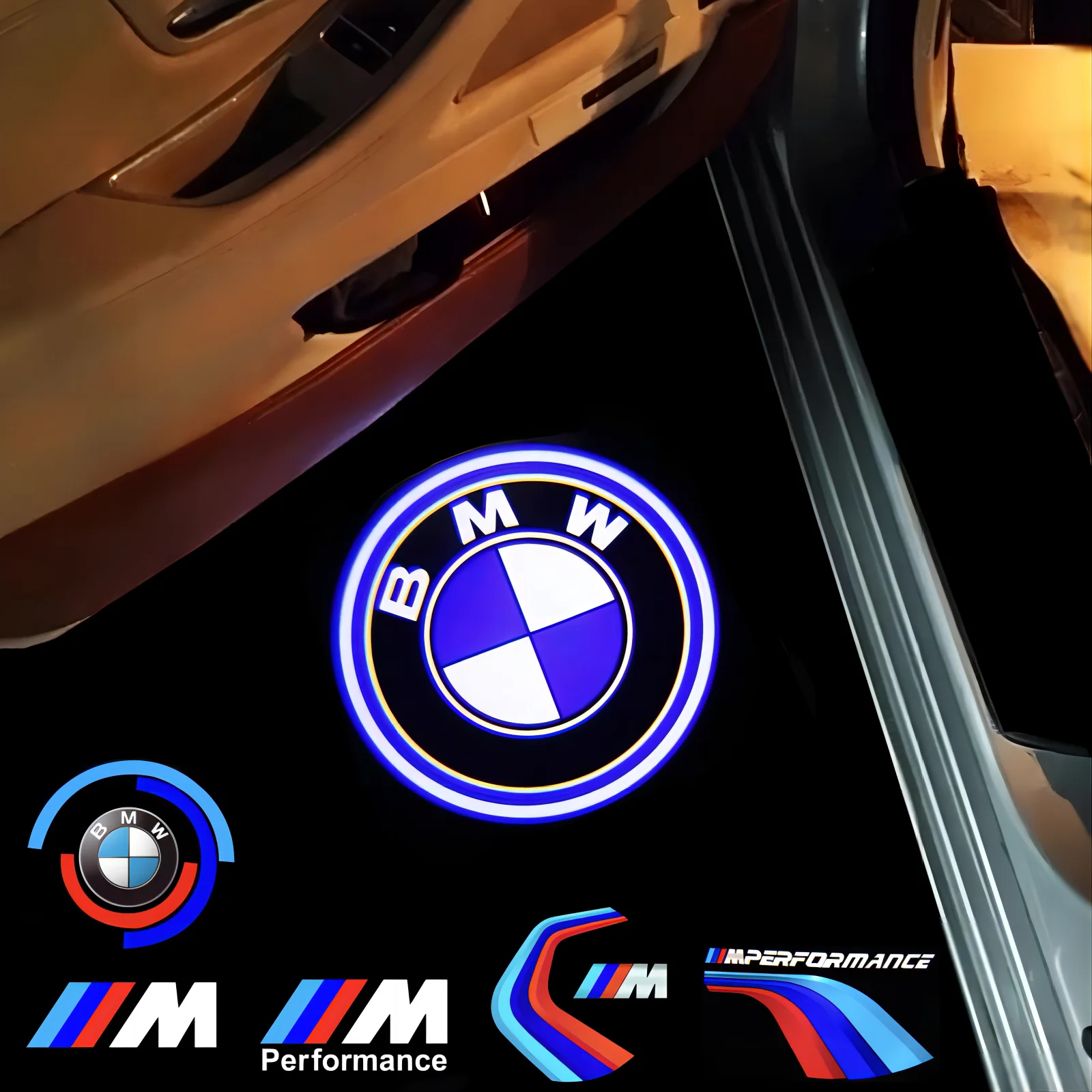 Luz-LED-de-bienvenida-para-puerta-de-coche-accesorio-para-BMW-M ...