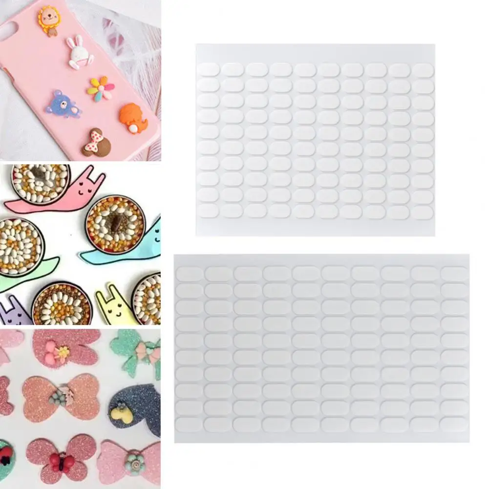 500Pcs-Double-Sided-Sticky-Dots-No-Trace-Adhesive-Dots-Sticky-Putty-DIY ...