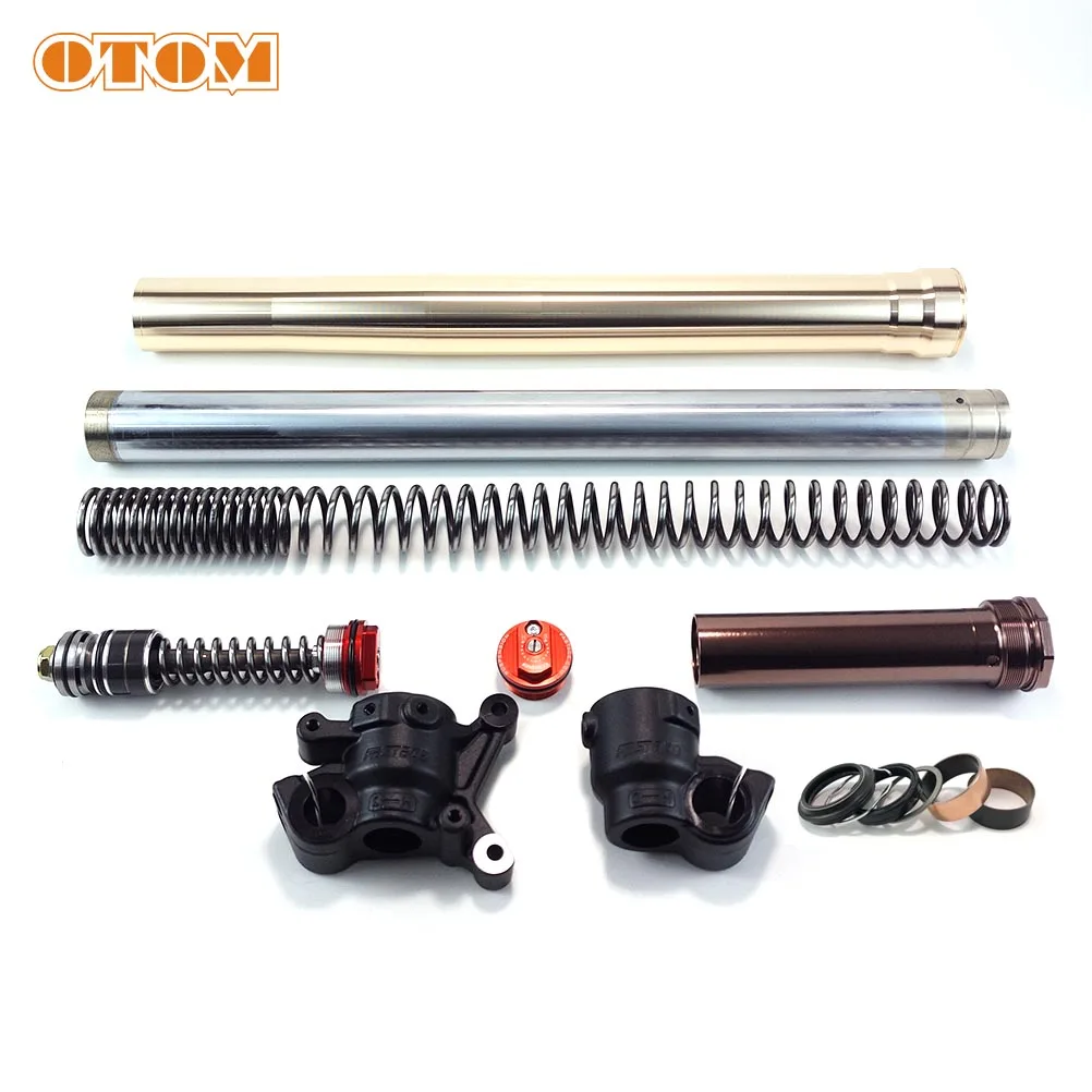 OTOM Motorcycle 47mm Front Fork Shock Absorber Dual Chamber Spring ...