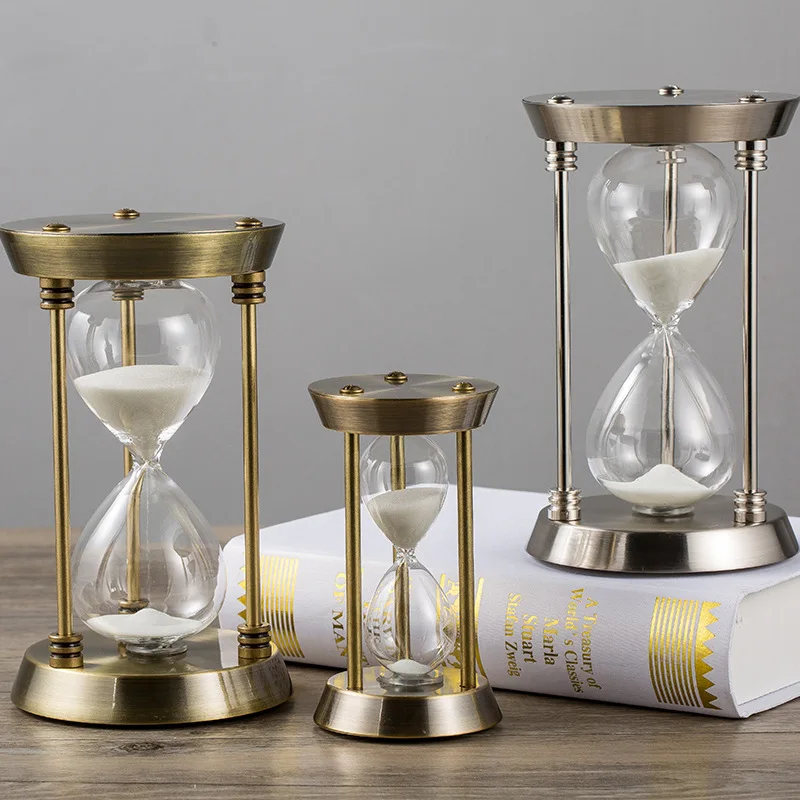3-5-10-15-30-Minutes-European-Retro-Metal-Hourglass-Timer-Living-Room ...