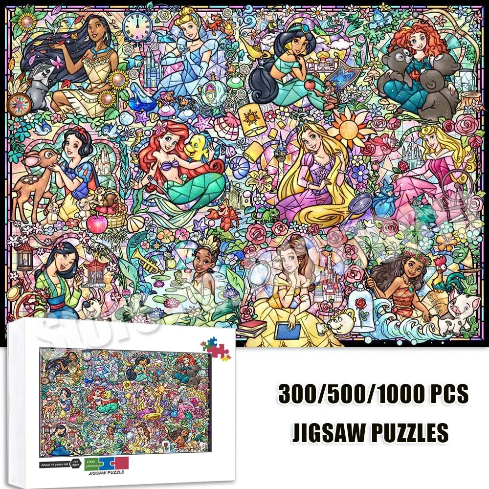 Disney Princess Jigsaw Puzzles 1000 Pcs for Adult Disney Family ...