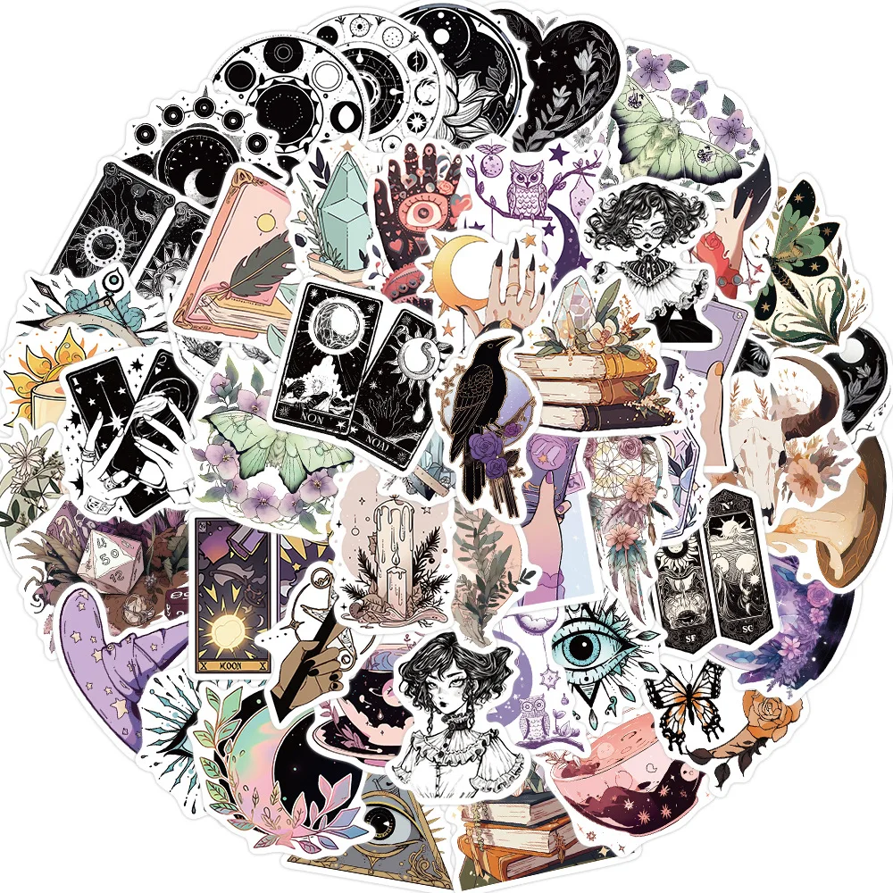 50 PCS Aesthetic Magic Witchy Adults Stickers Waterproof Vinyl for ...