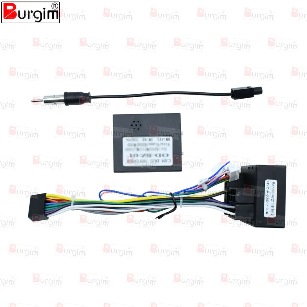 16PIN Android Radio Power Cord Wiring Harness For Mercedes Benz E-Class ...