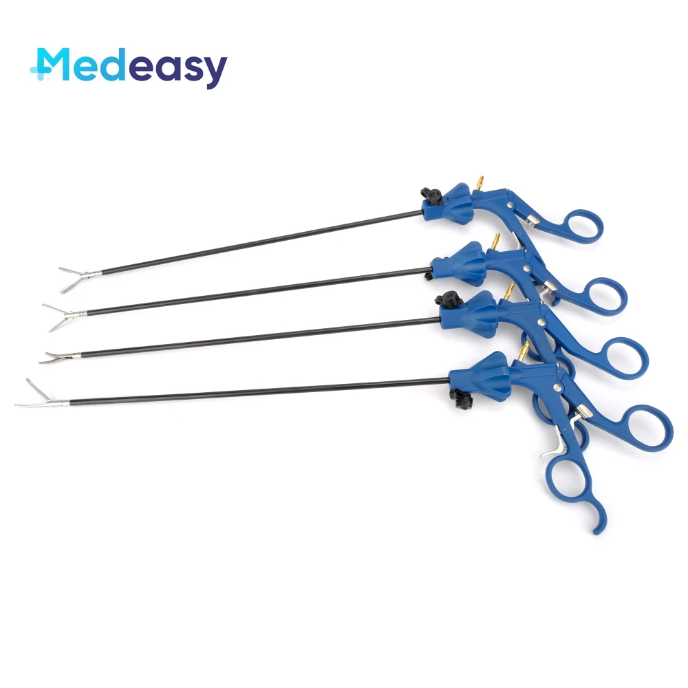 Medical-Laparoscopic-Surgical-Instruments-Blue-Handle-with-Lock ...