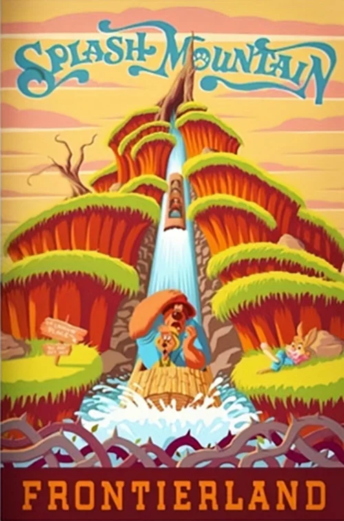 Splash Mountain Disneyland Poster