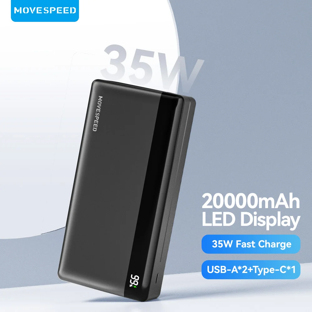 MOVESPEED-K20-20000mAh-35W-USB-Type-C-Power-Bank-LED-Portable-Quick ...