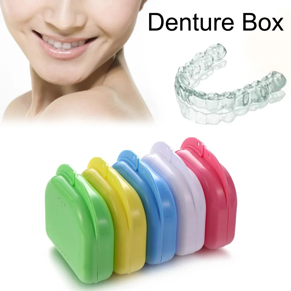 Dental-Denture-Box-Orthodontic-Dental-Mouth-Guard-Box-Retainer-Case ...