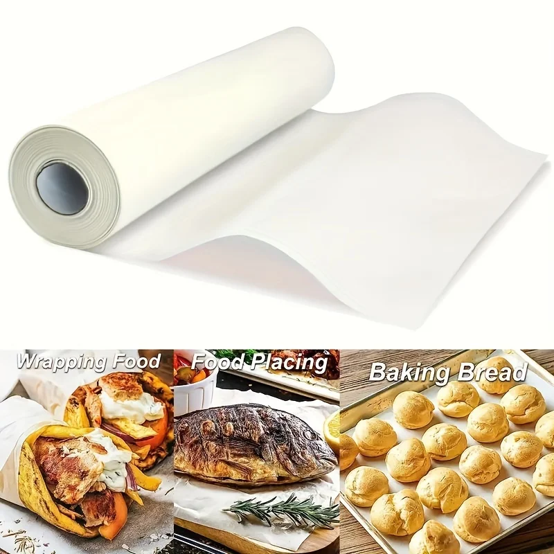 1-Roll-Silicone-Baking-Paper-Home-Oven-Baking-Pan-Oil-Absorbing-Paper ...