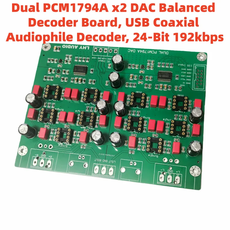 Decodificador doble paralelo PCM1794 PCM1794A, placa decodificadora ...