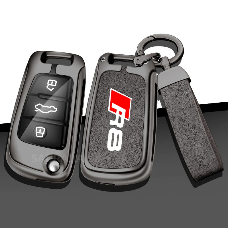 Zinc-Alloy-Car-Key-Case-Cover-for-Audi-R8-Remote-Control-Key-Shell ...