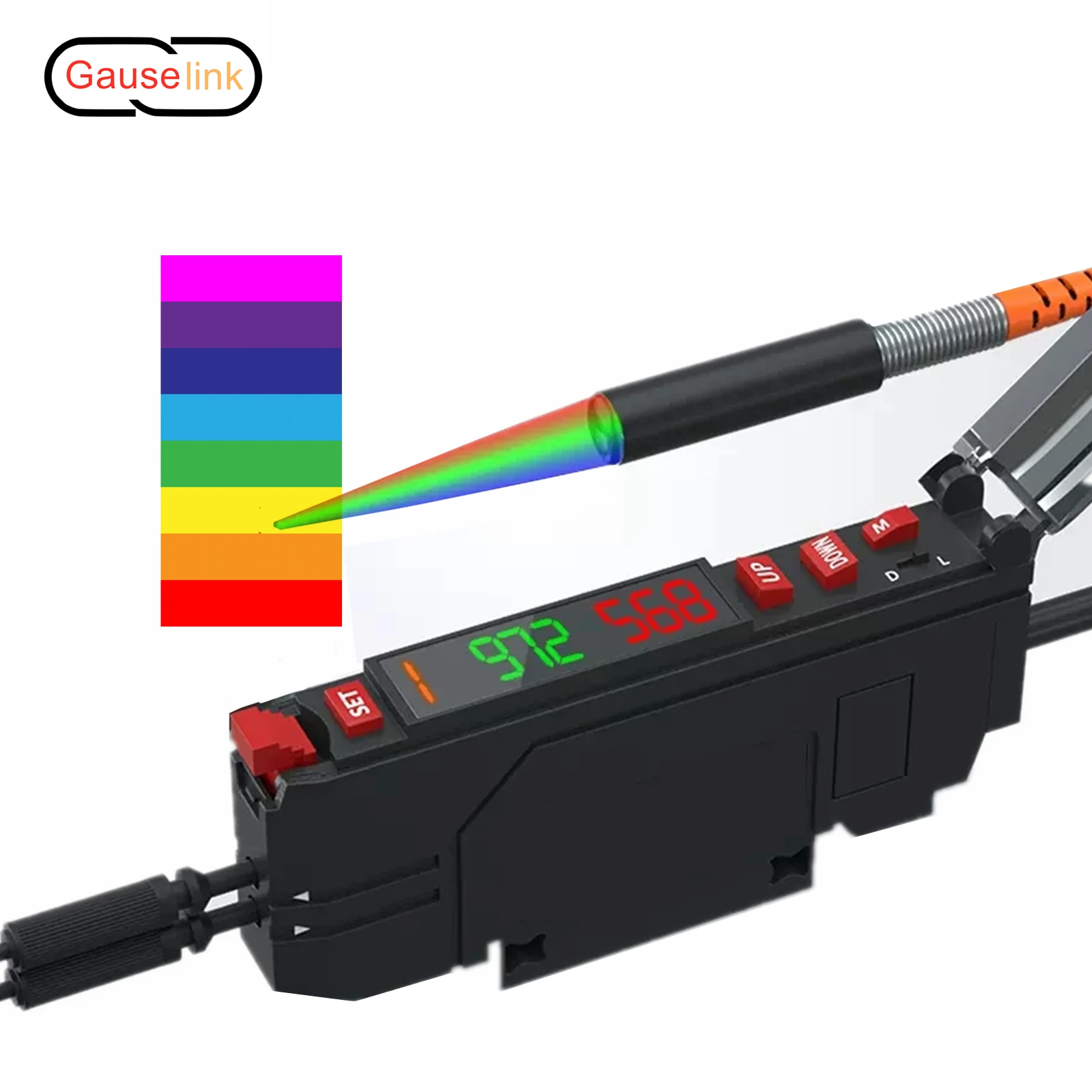 Color-Identification-Optical-Fiber-Sensor-Amplifier-Photoelectric ...