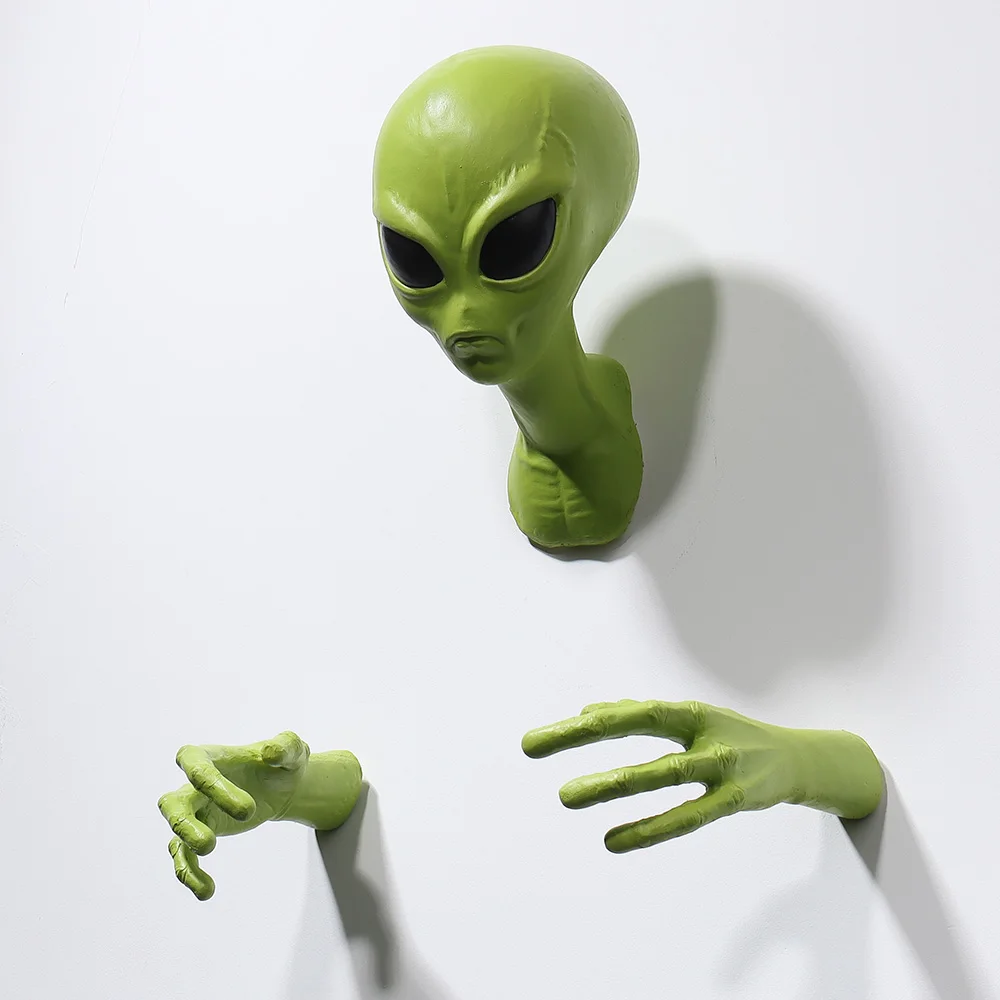 Alien-gena-verde-UFO-rea-de-Exposi-o-Extraterrestres-Estudo-Monstro ...