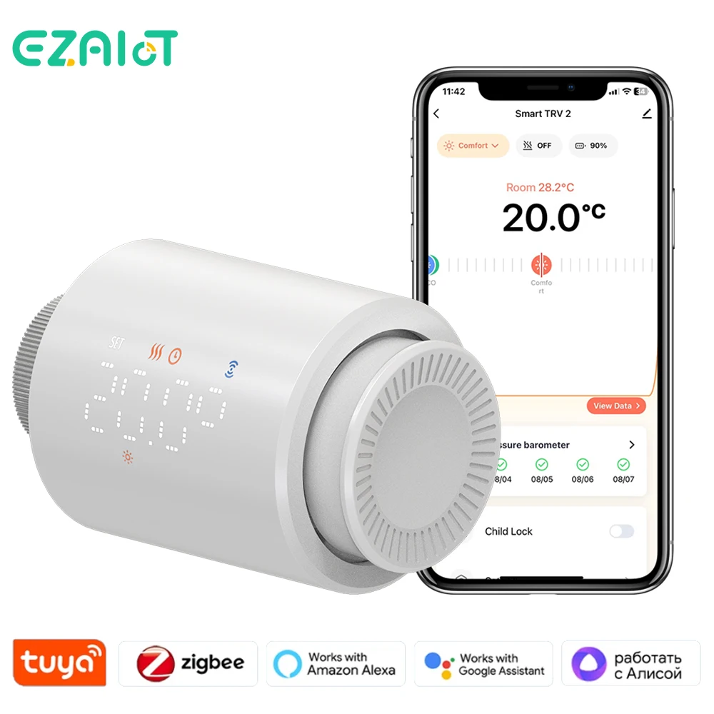 New-TRV-Zigbee-Tuya-Smart-Thermostatic-Radiator-Valve-Programmable-Thermostat-Temperature-Heater ...
