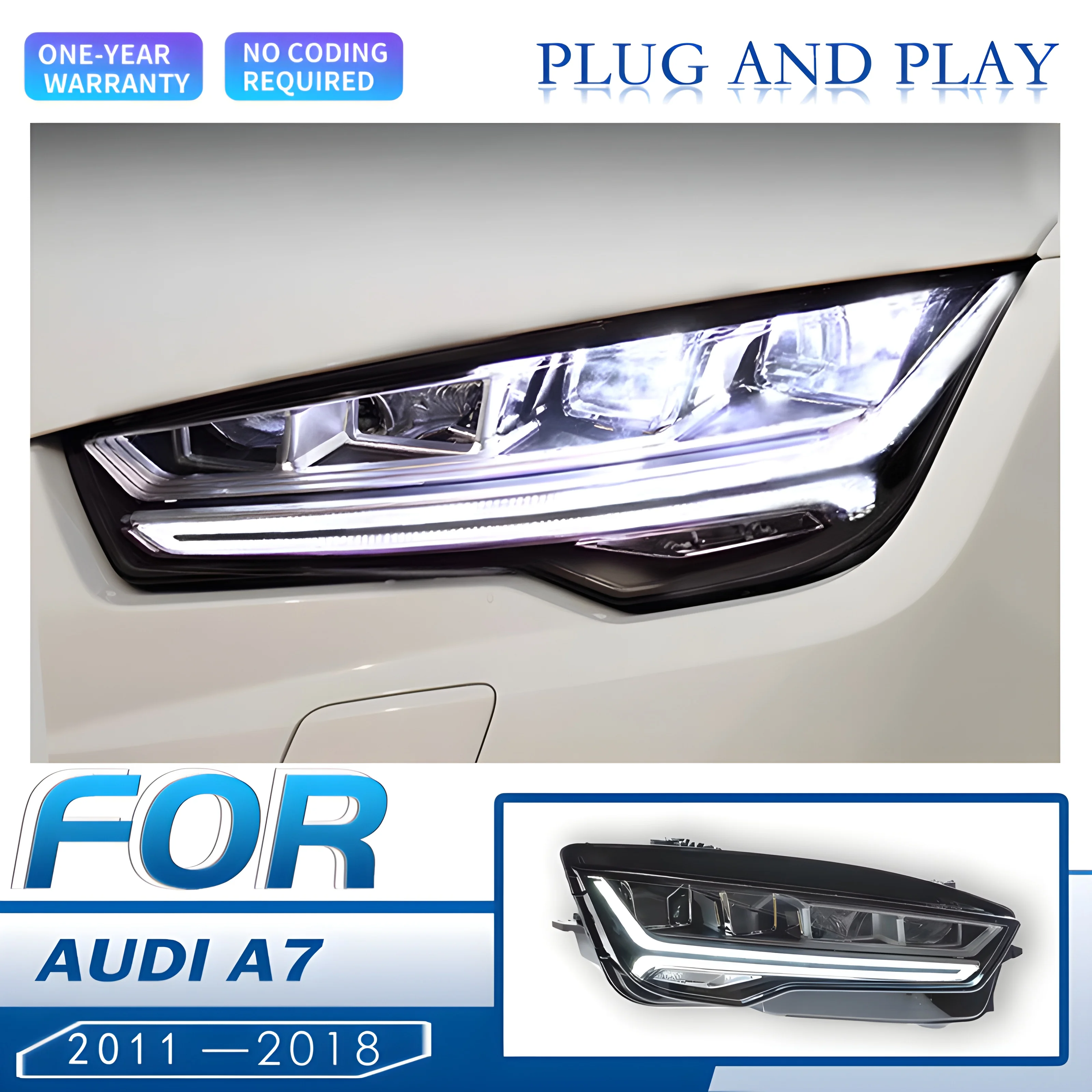Car-Styling-Headlights-for-Audi-A7-LED-Headlight-2011-2018Upgrade-RS7 ...