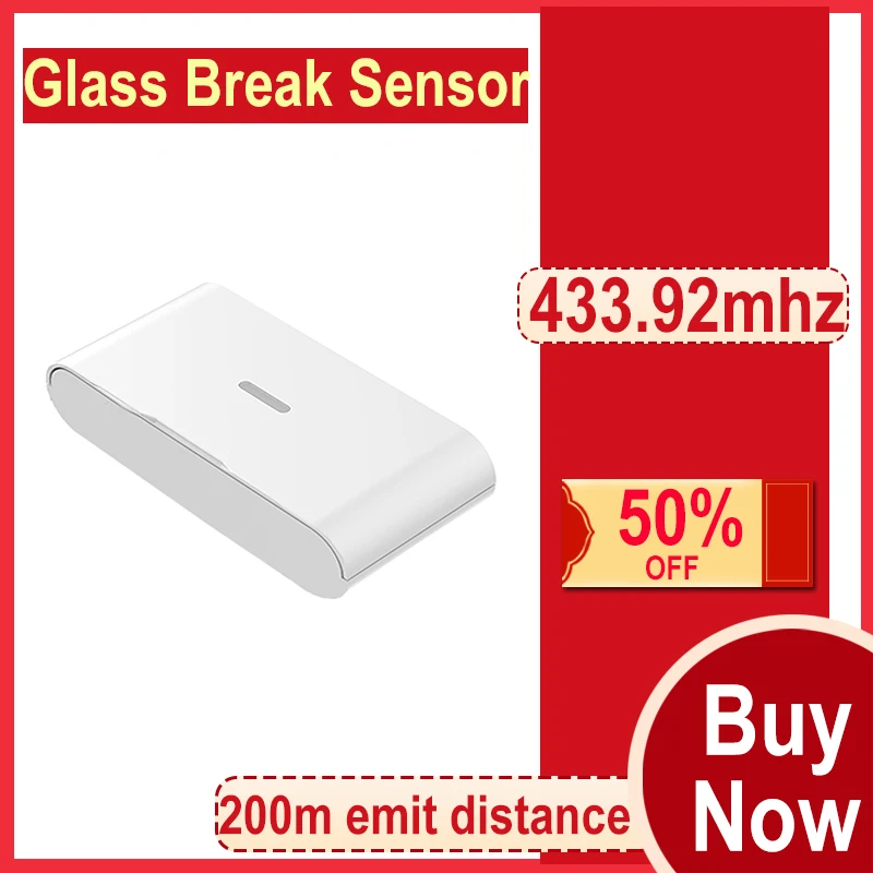 Wireless-433mhz-Glass-Break-Vibration-Sensors-Door-Window-Alarm ...