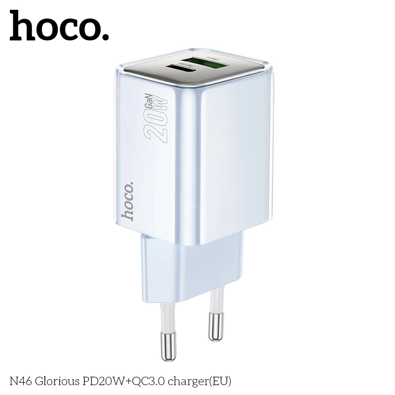 HOCO-N46-20W-USB-Type-C-Charger-PD-Fast-Charge-Phone-QC-3-0-Quick ...