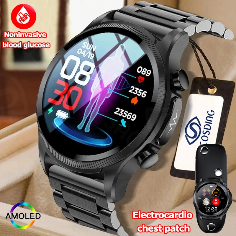 Cardica-Blood-Glucose-Smart-Watch-ECG-Monitoring-Blood-Pressure-Body ...