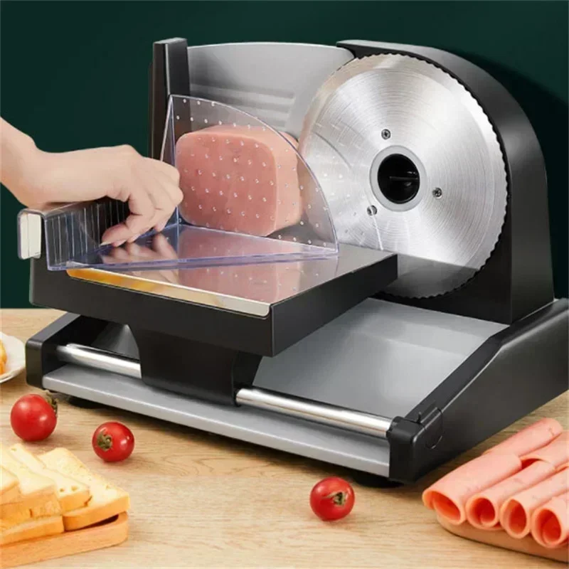 220V Electric Food Slicer. For Meat & Food. Household Desktop. Slices ...