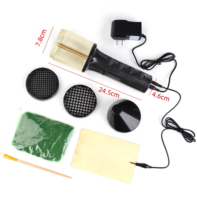 Machine-de-flocage-aste-applicateur-lectrostatique-pelouse-artificielle ...