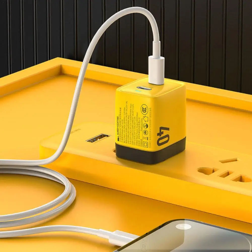 USB-Type-C-Charger-40W-GaN-Portable-USB-C-Chargers-Support-Type-C-PD ...