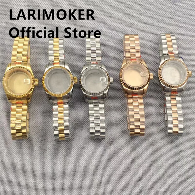 LARIMOKER-26mm-silver-gold-watch-case-sapphire-glass-silver-black-green ...