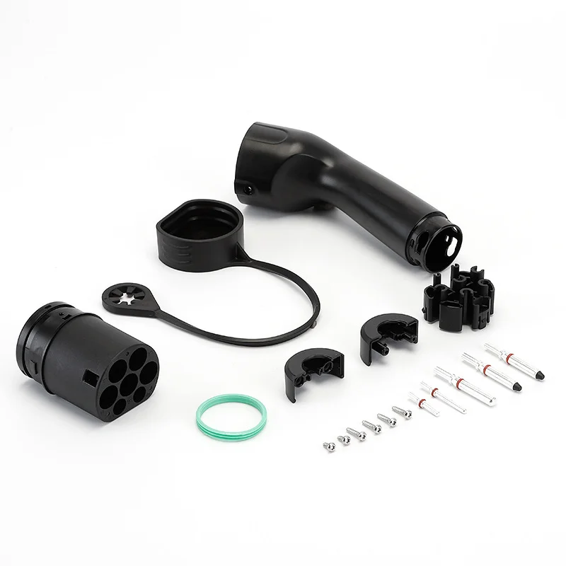 Type2 EVS Male EV Charger Plug Connect to EV Charging Station 1 Phase ...