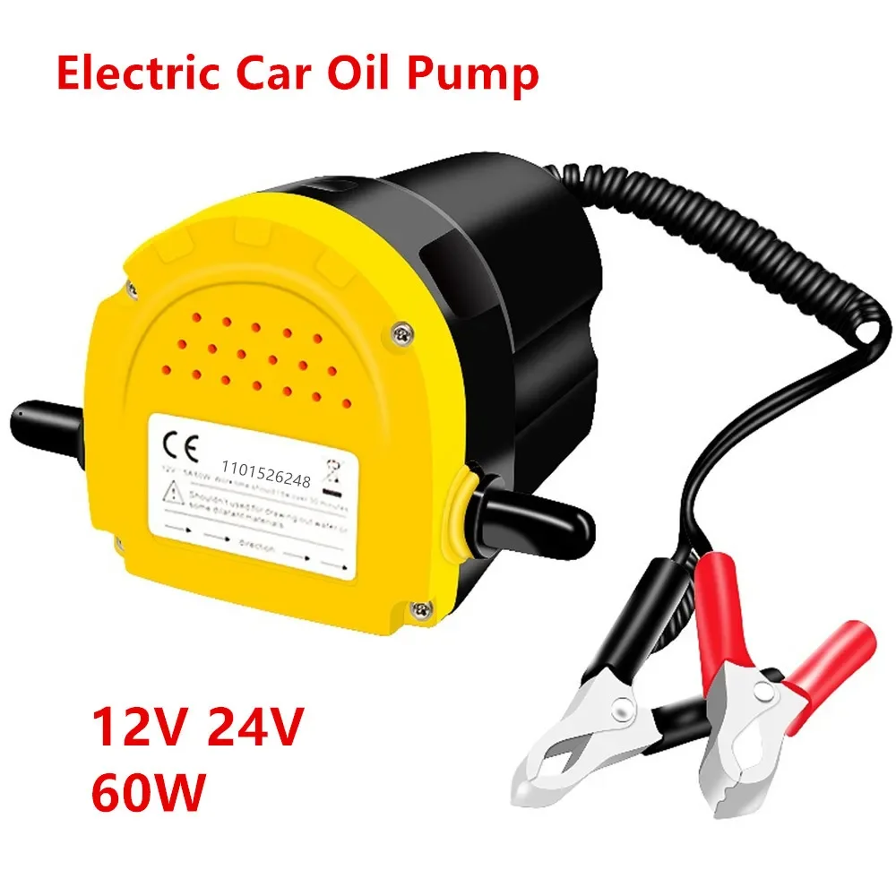Electric Car Oil Pump 12V 24V 60W Crude Fluid Extractor Transfer Engine ...