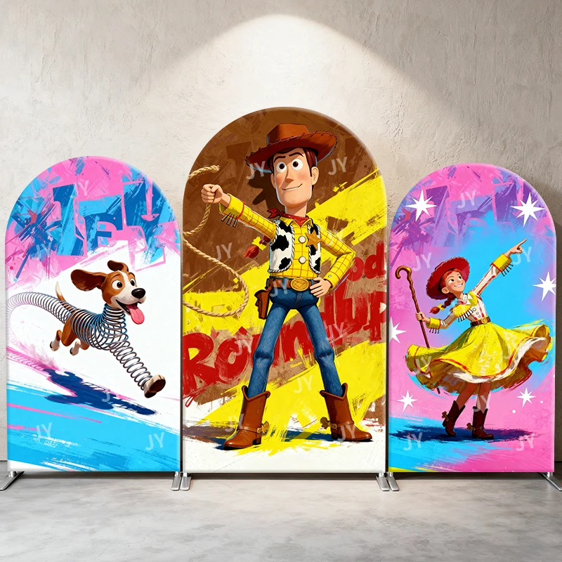 Toy Story arco telón de fondo cubierta estilo Graffiti Woody Jessie ...