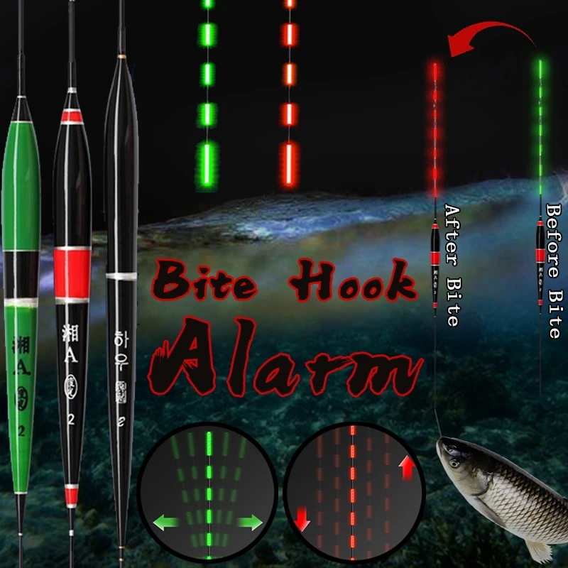 Smart Fishing Float Bite Alarm Fish Bait LED Light Color Change ...