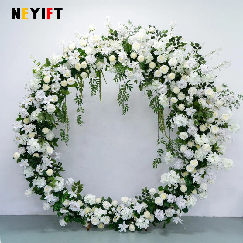 Red-Rose-Arrangement-Floral-Double-Deck-Round-Shaped-Wedding-Backdrop ...