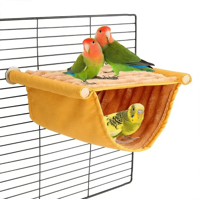 Pet Hanging Hammock Warm Nest Bed Parrot House Removable Washable Bird ...