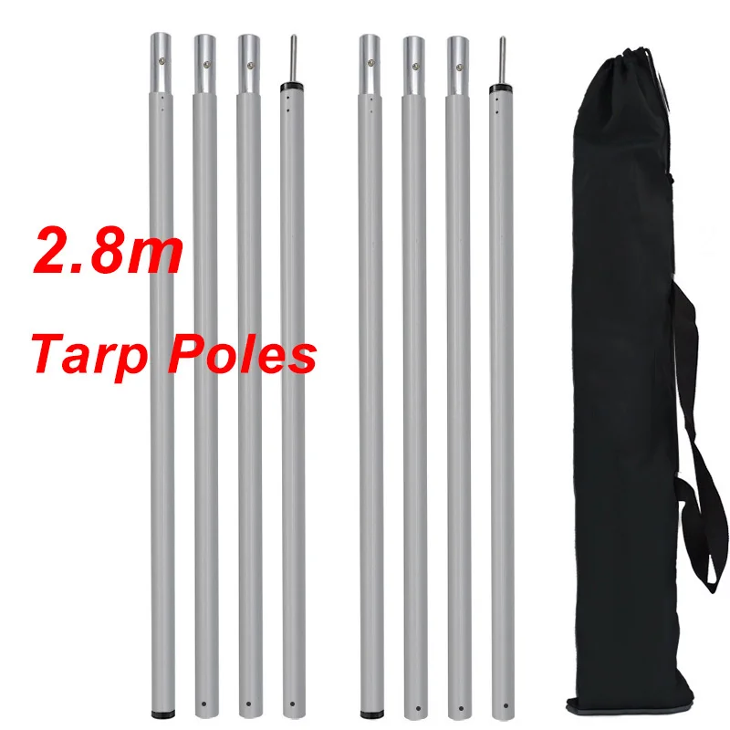 2-8m-Tarp-Poles-Adjustable-Heavy-Duty-Tarph-Support-Pole-Aluminum ...