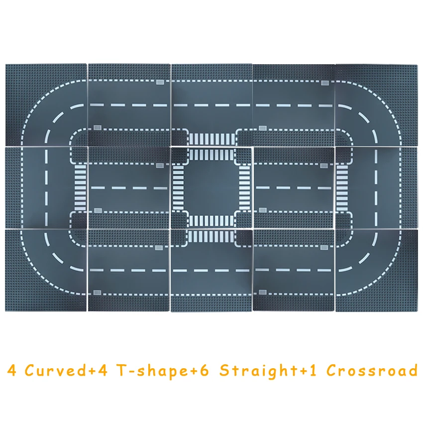 Building-Blocks-Set-City-Road-Street-Baseplate-Classic-Straight ...