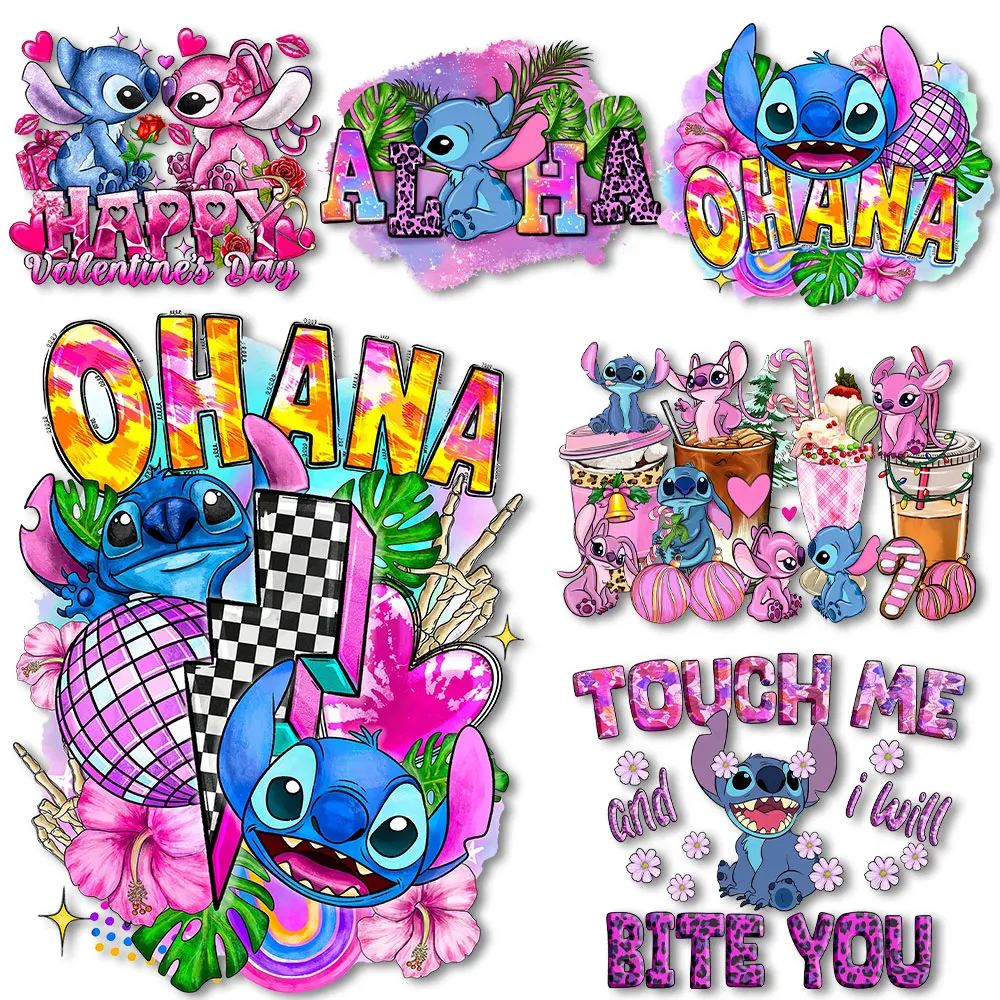 Stitch-Lilo-Iron-on-transfers-Heat-Transfer-Stickers-Patches-for-Clothes-Thermal-Prints-Decals ...